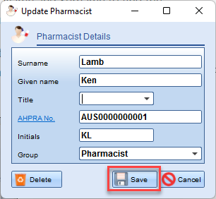 Retrieving a Pharmacist's HPI-I (Healthcare Provider Identifier ...