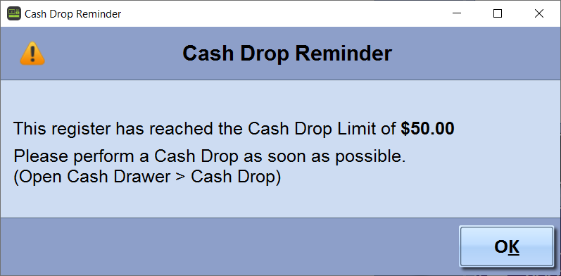 Cash Drop Reminder – Z Software
