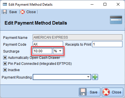 Adding Surcharges to EFTPOS Transactions – Z Software