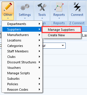 Updating Suppliers – Z Software