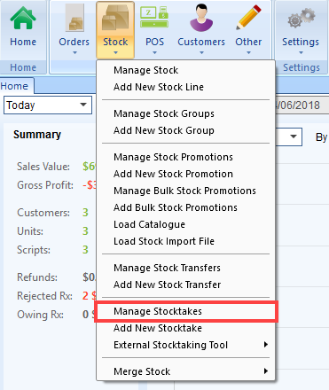 Performing a Stocktake – Z Software