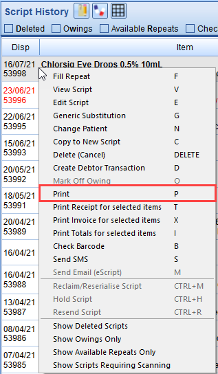 Dispensing a Continued Dispensing/Supply – Z Software